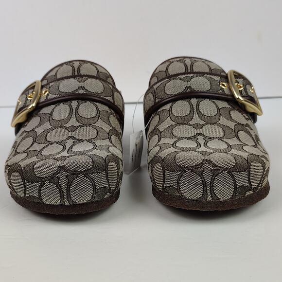 Coach | Shoes | Coach Ashton Clog In Signature Jacquard Oakmaple Color ...